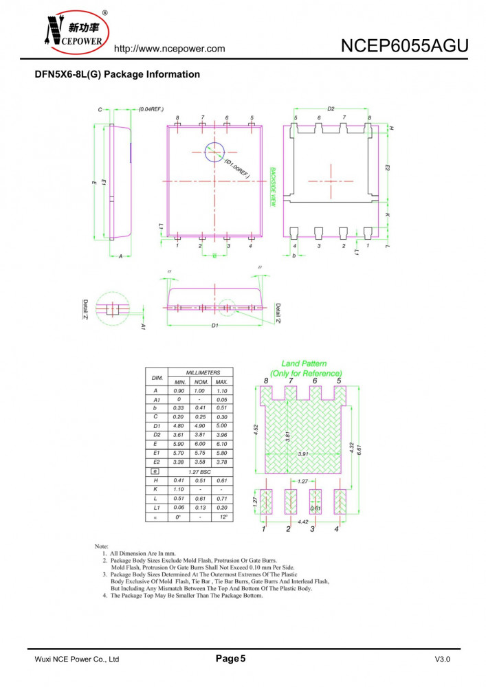 NCEP6055AGU datasheet page 5