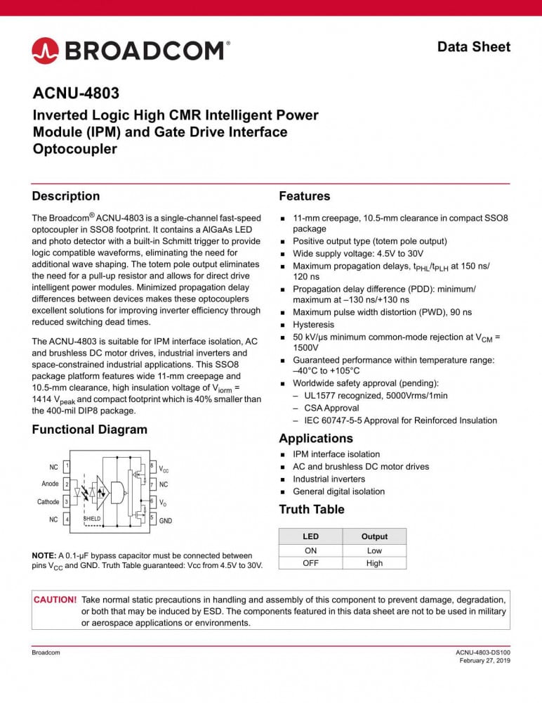 ACNU-4803 datasheet page 1