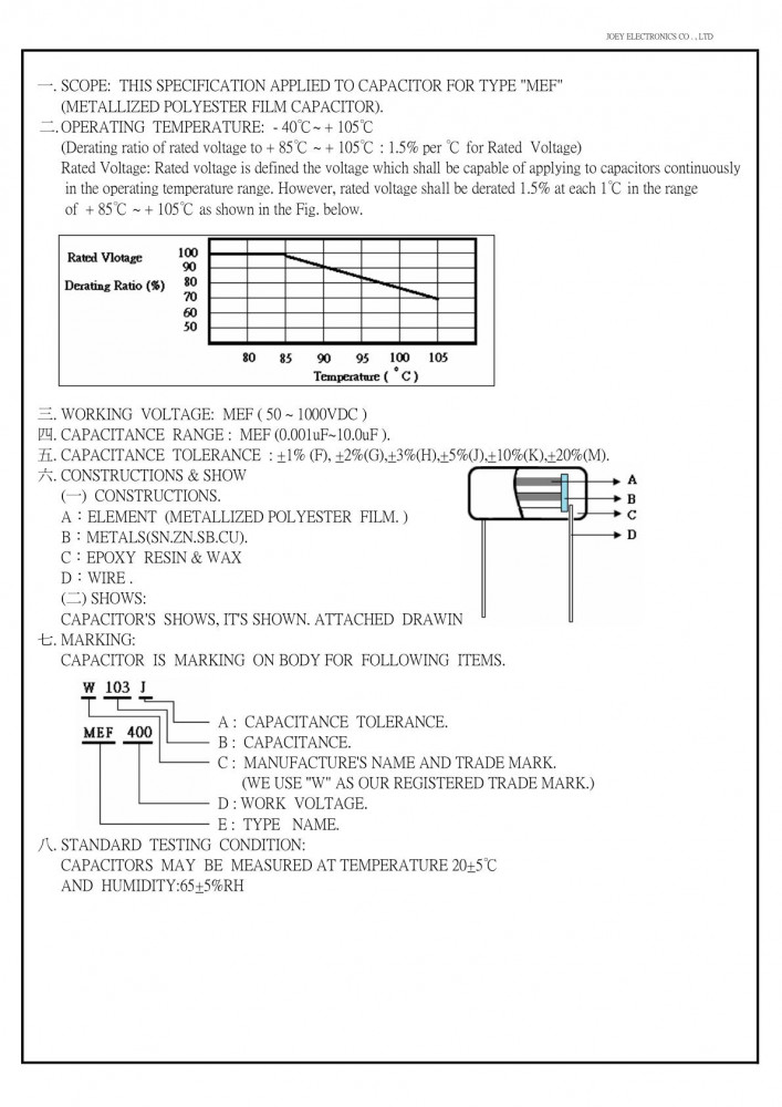 JOEY MEF approval specification page 7