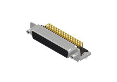 D-SUB High Density • 78-pos. • Socket • Solder pin angled • Metal bracket • Quality class 3 • UNC 4-40 for sale