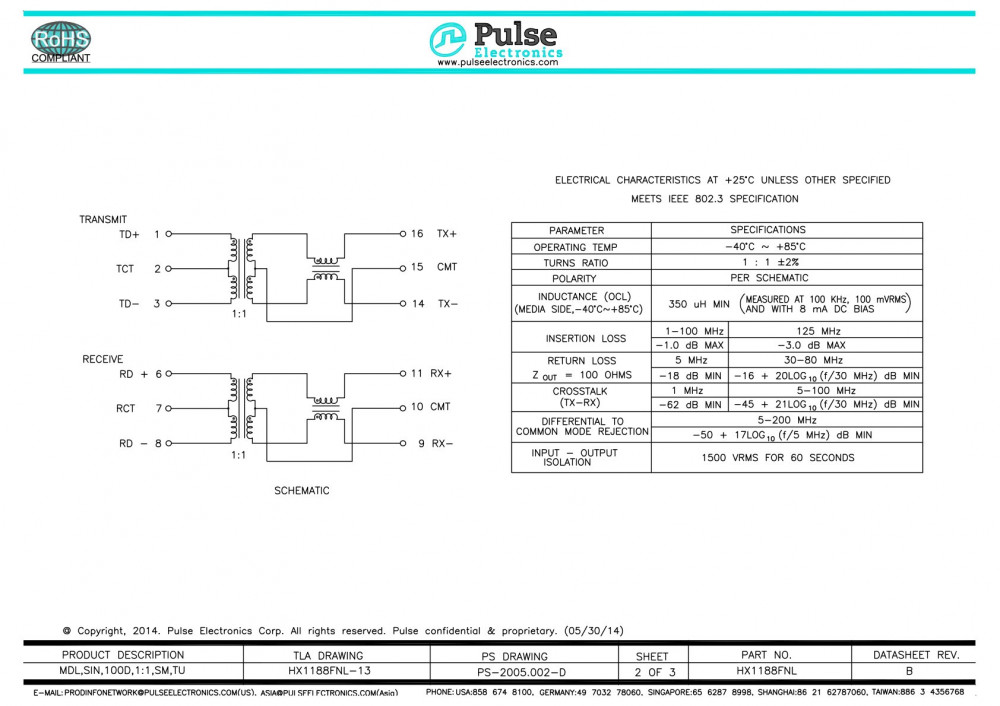 HX1188FNLT datasheet page 2