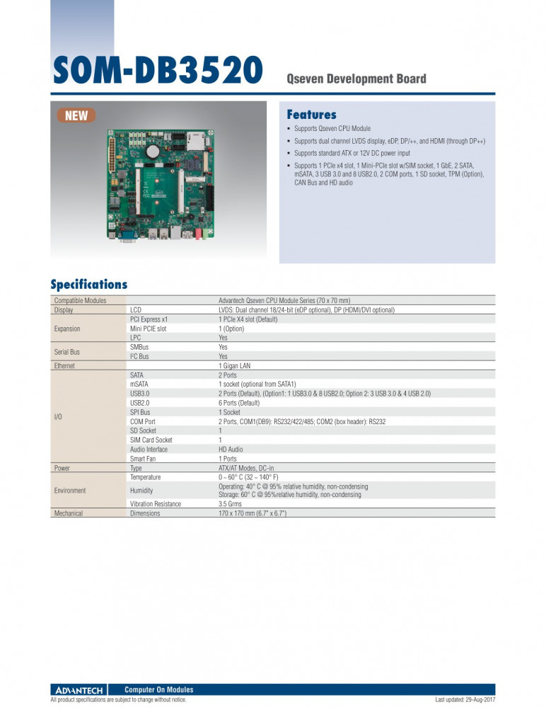 SOM-DB3520 technical document page 1