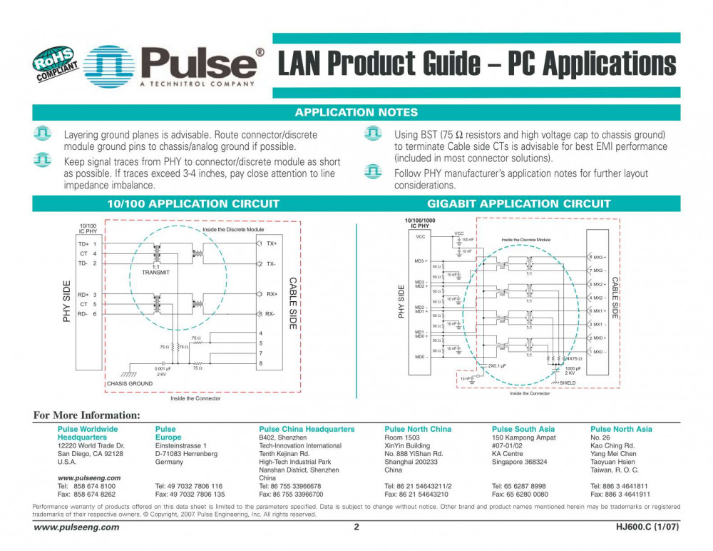 PULSE H0126NL technical document page 2