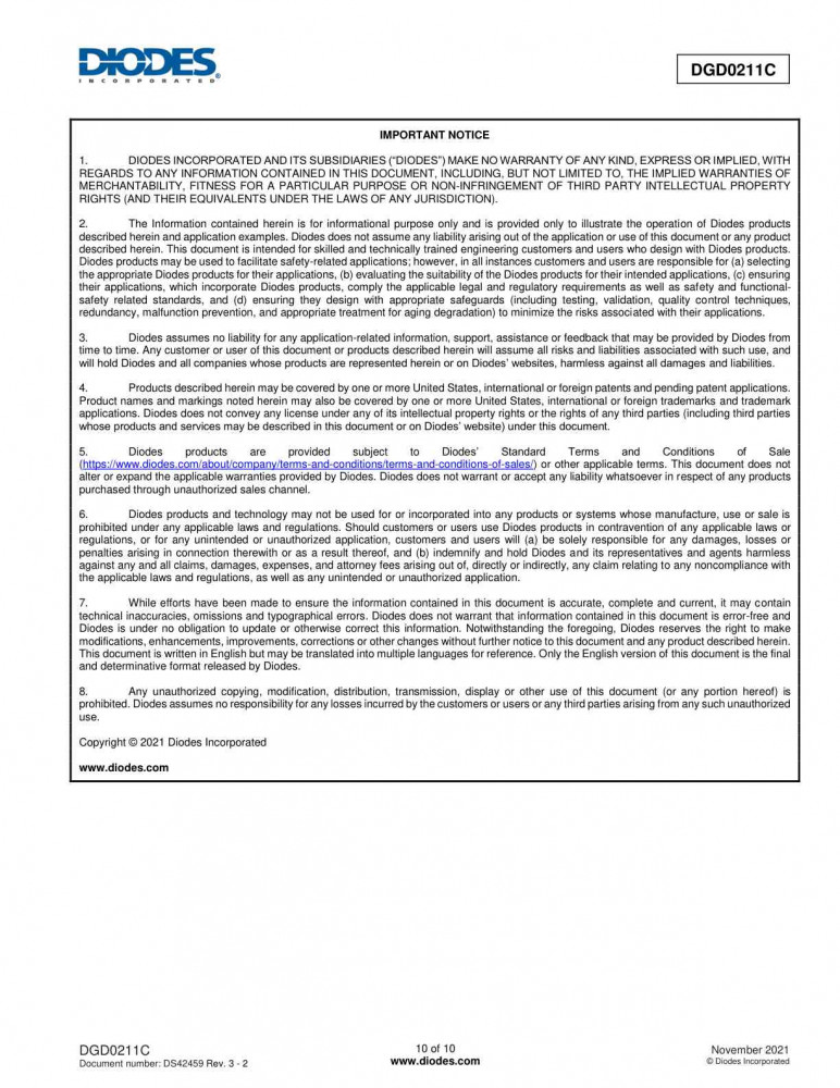 DGD0211CWT-7 datasheet page 10