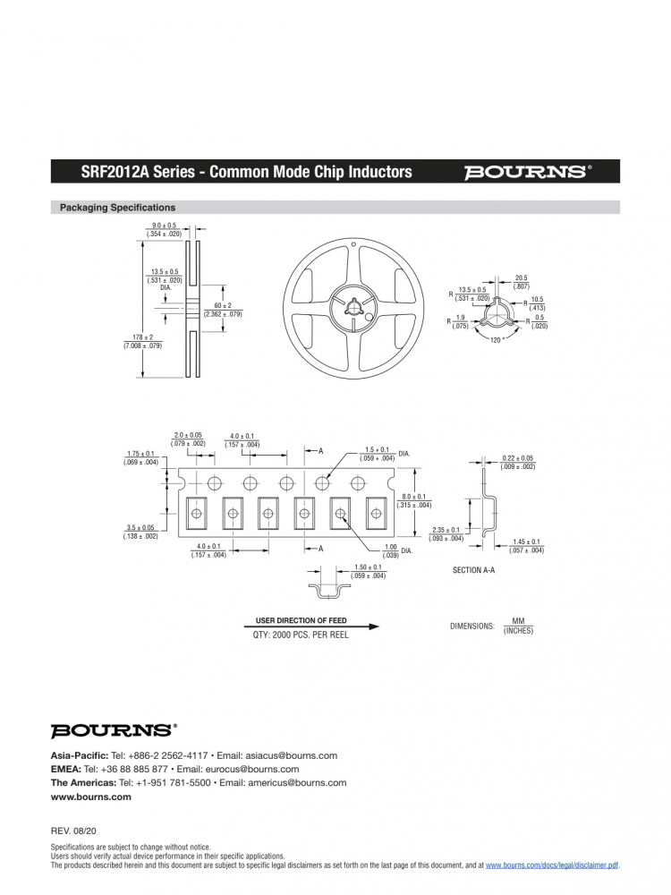 SRF2012A datasheet page 4