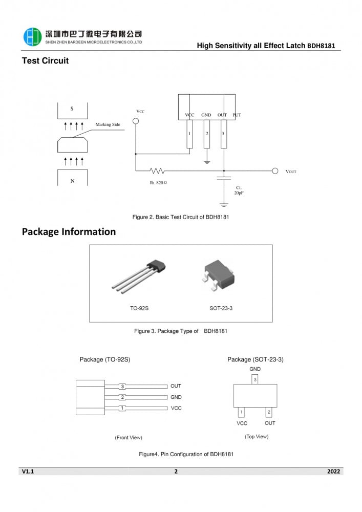 BDH8181 datasheet page 2