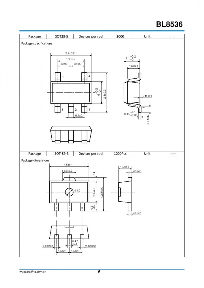 BL8536 datasheet page 6