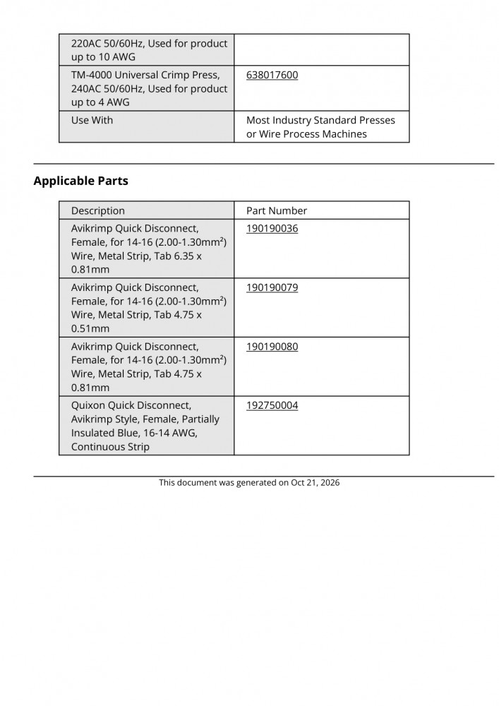 Technical document image 3 for MOLEX 638810900