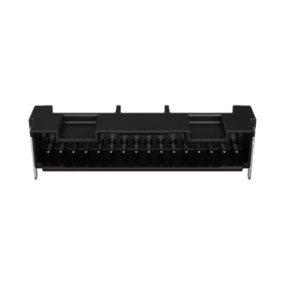 Micro-One Wire-to-Board Header, Right Angle, 2.00mm Pitch, Single Row, Glow-Wire Capable, Through Hole, 16 Circuits, Tin-Bismuth Plating, Black for sale