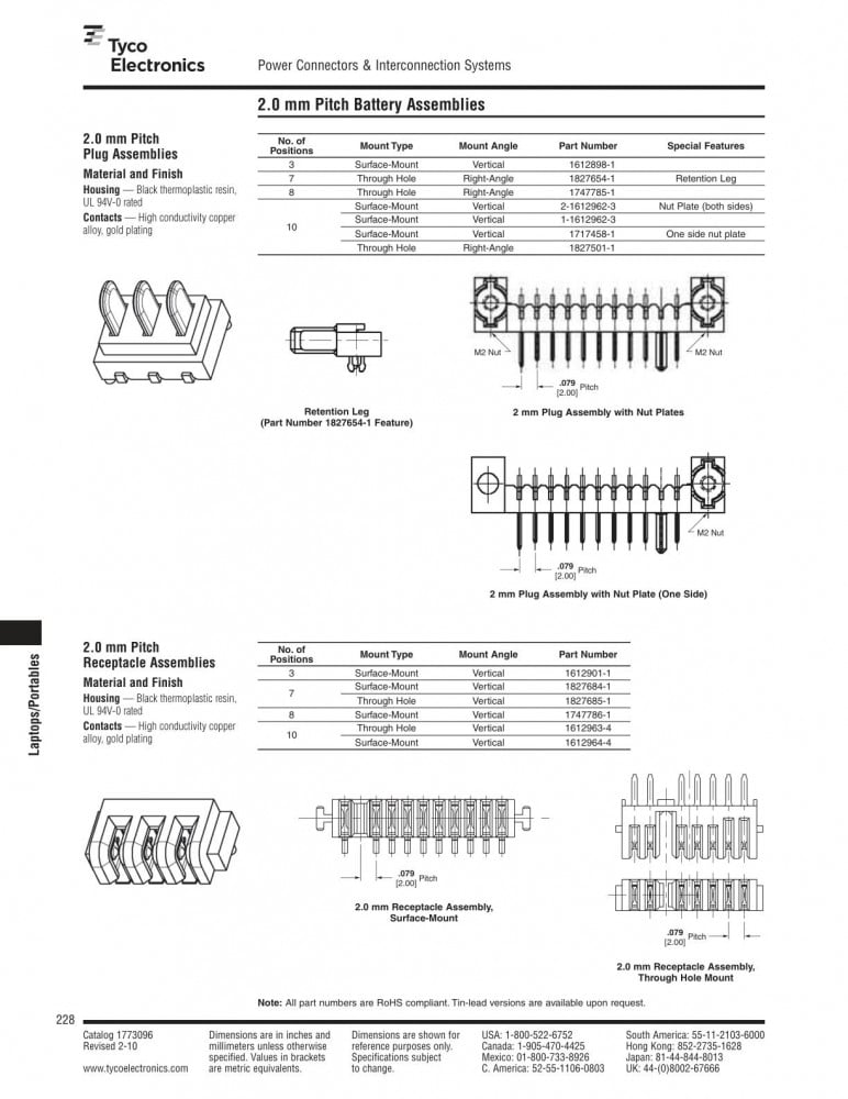TE Connectivity battery interconnect document page 2