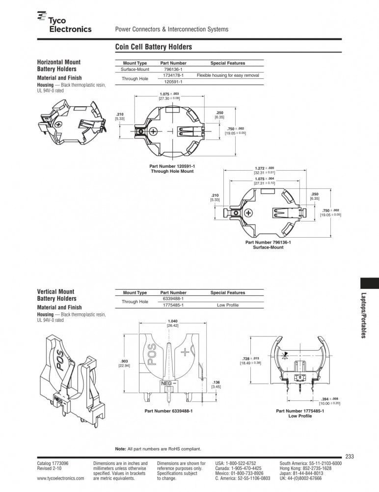 TE Connectivity battery interconnect document page 7
