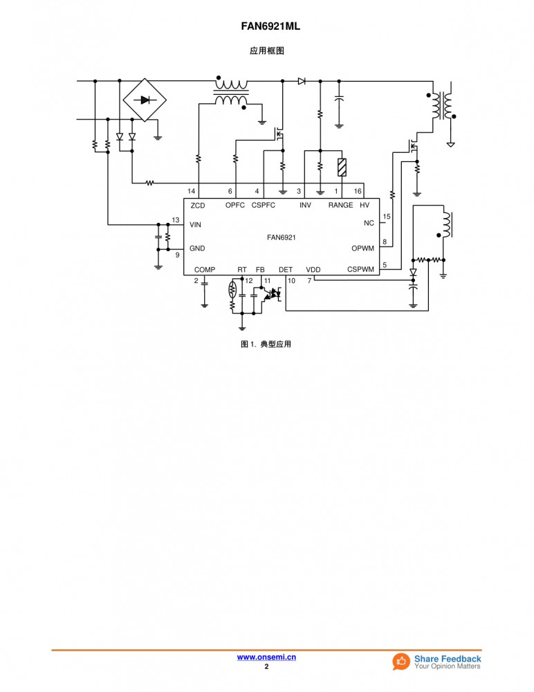 FAN6921ML datasheet page 2