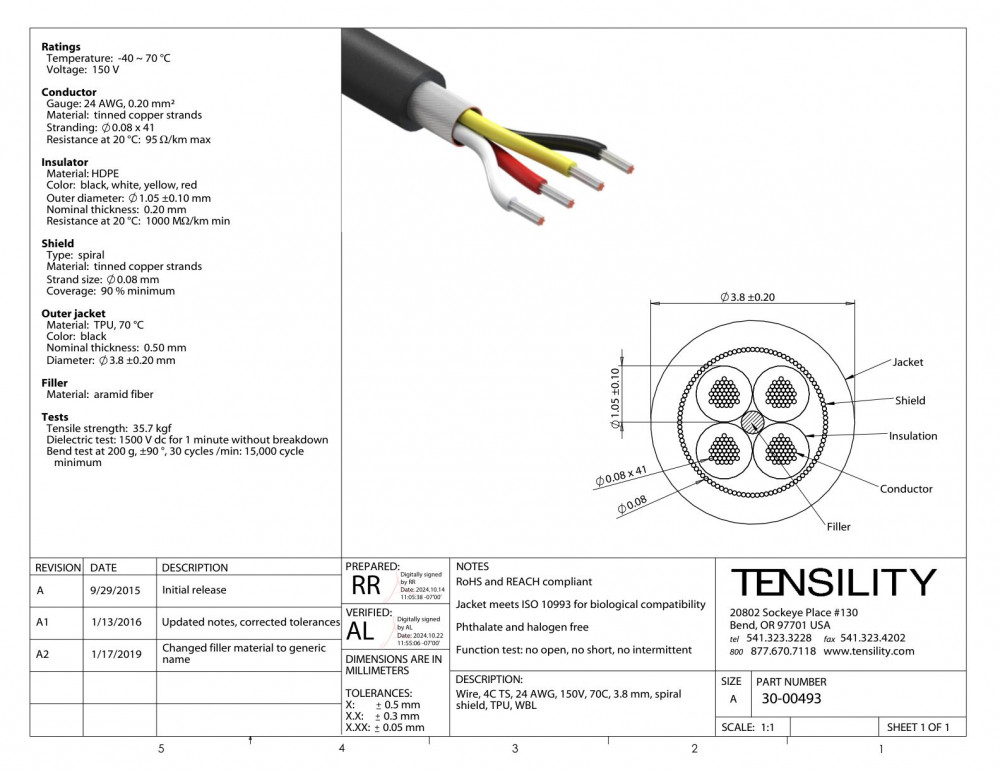 Tensility International 30-00493 product drawing