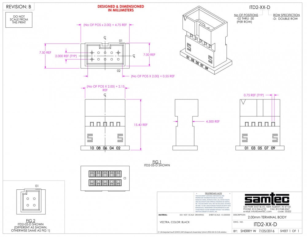 ITD2-30-D technical document page