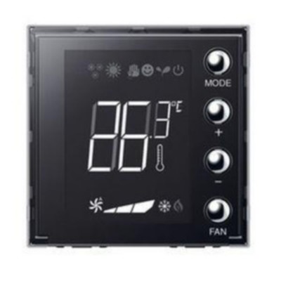 Flush mounting thermostat with backlit display. Can be used to control the temperature of an individual zone. for sale