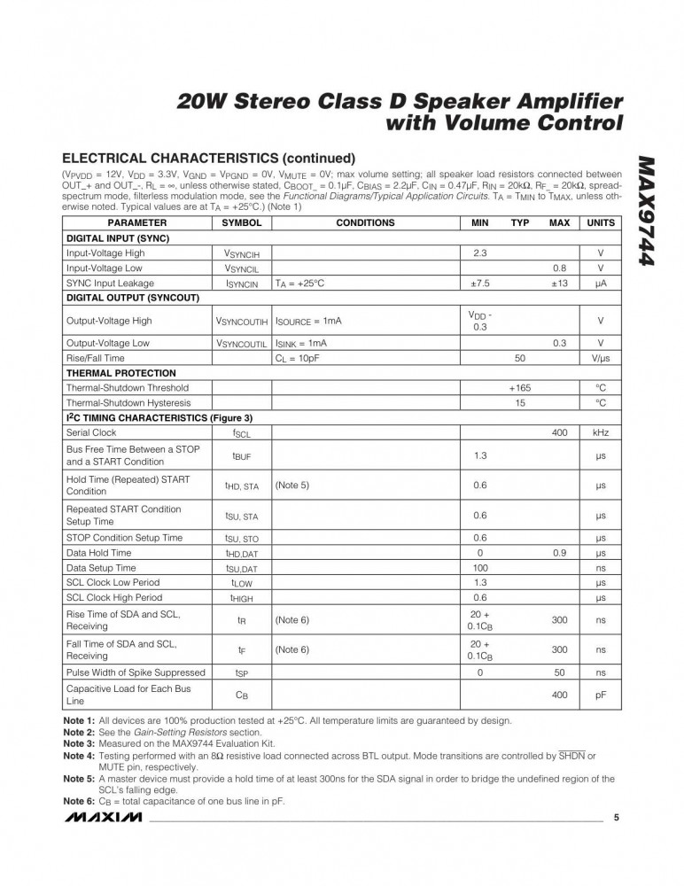 Product datasheet page 5