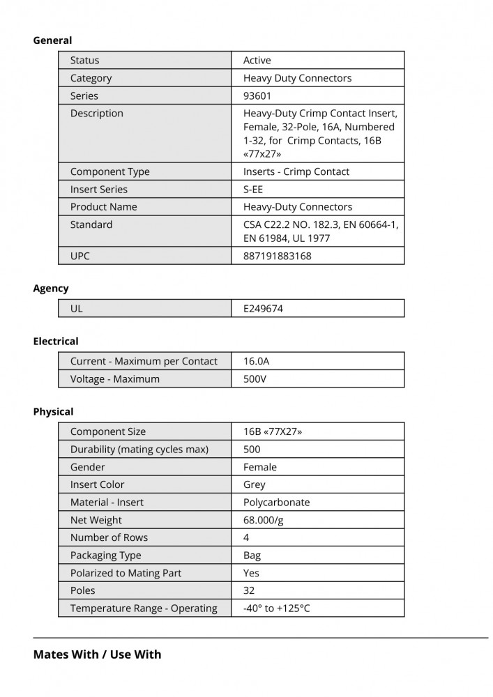 936010318 product document image, page 2