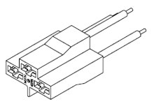 HMC Rectangular Industrial Hood, Multi-Module Type, Vertical, External Thread, 36 Circuits