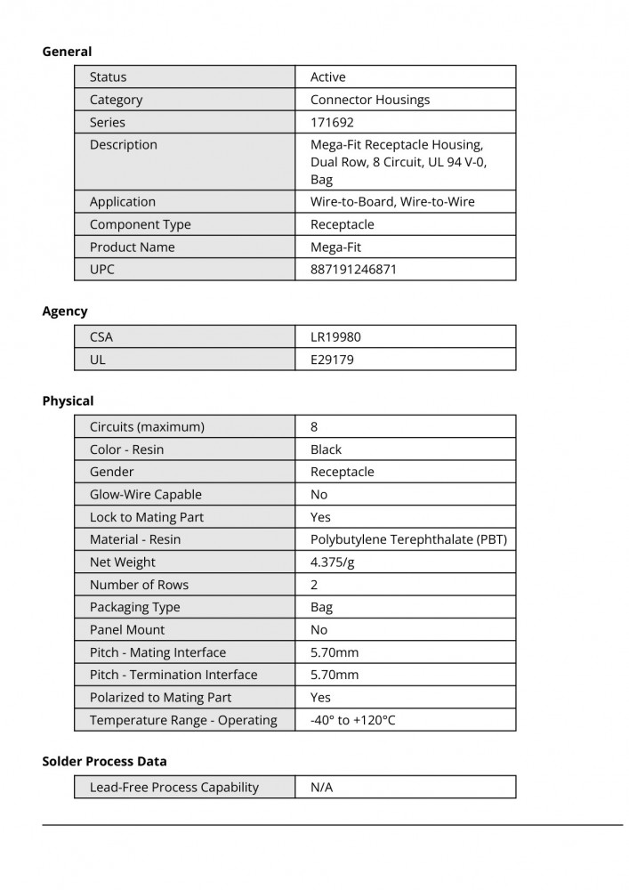 MOLEX 1716920108 document image, page 2