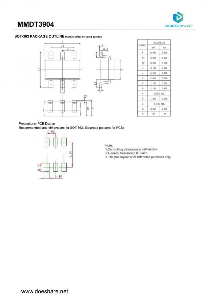 MMDT3904 datasheet page 3