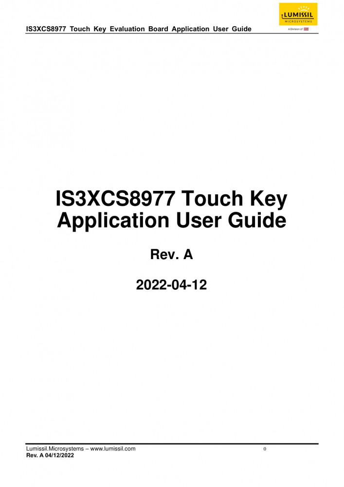 IS31CS8977 technical document page 1