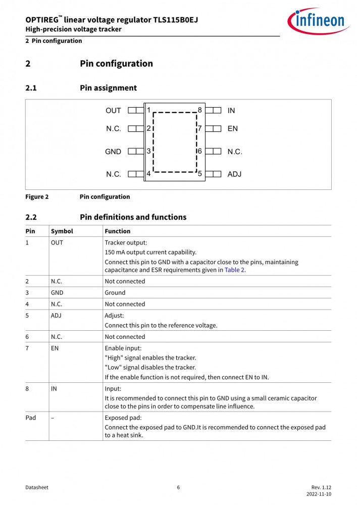 TLS115B0EJ datasheet page 6