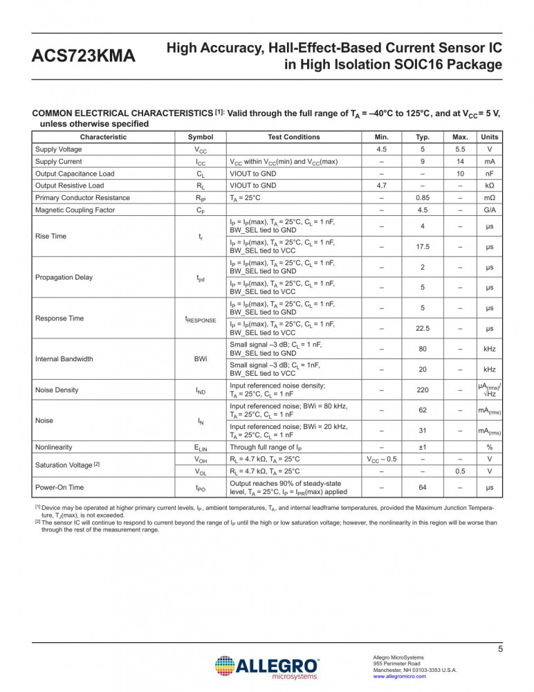 ACS723 datasheet page 5