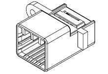 2.50mm Pitch Male Housing, for 1.02mm Diameter Terminal, Used in Car Mirror Applications for sale