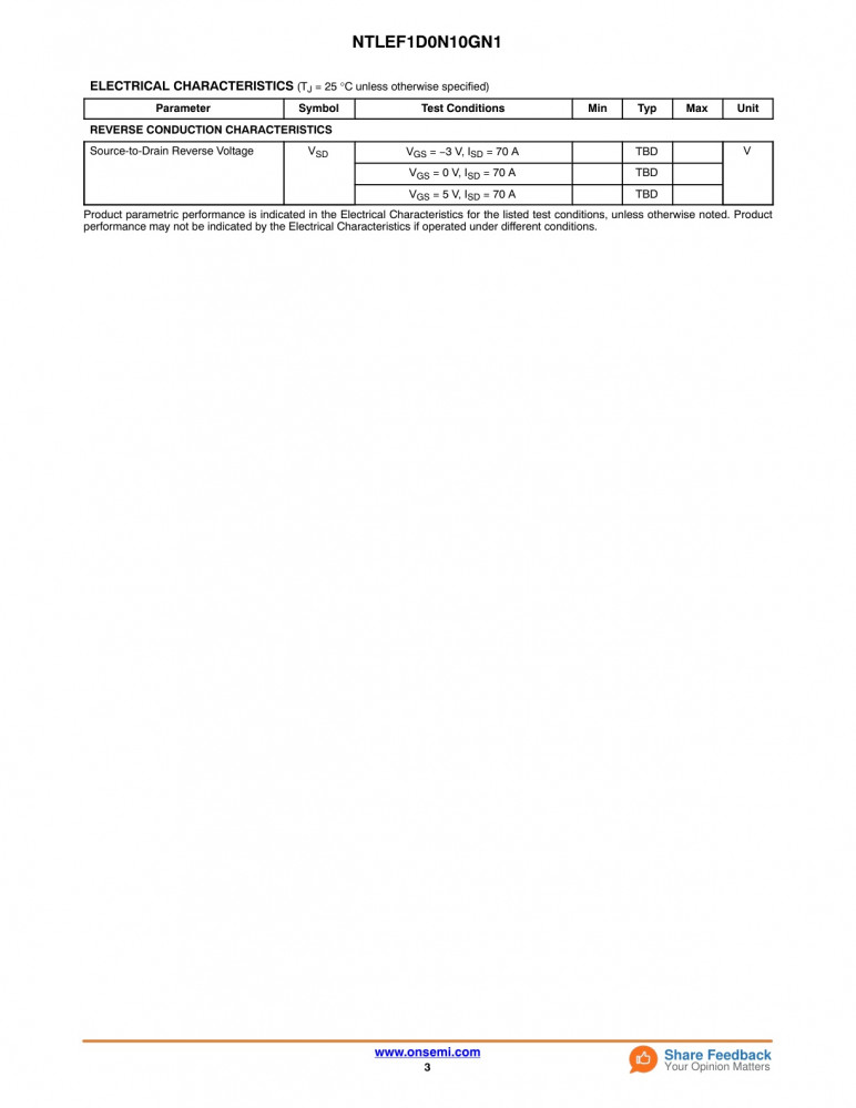 NTLEF1D0N10GN1 datasheet page 3