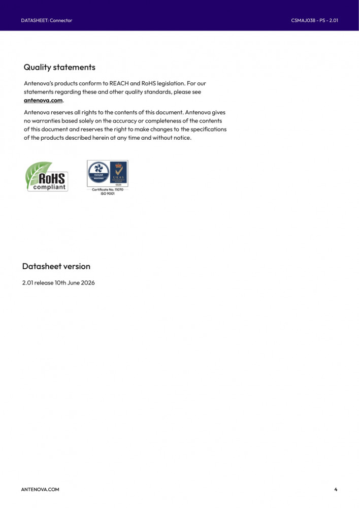 CSMAJ038 datasheet page 4