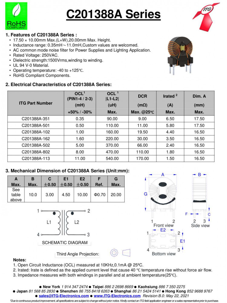 C201388A datasheet page 1