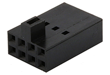 2.54mm Pitch SL Crimp Housing, Dual Row, Version B, Polarized, 36 Circuits, Black
