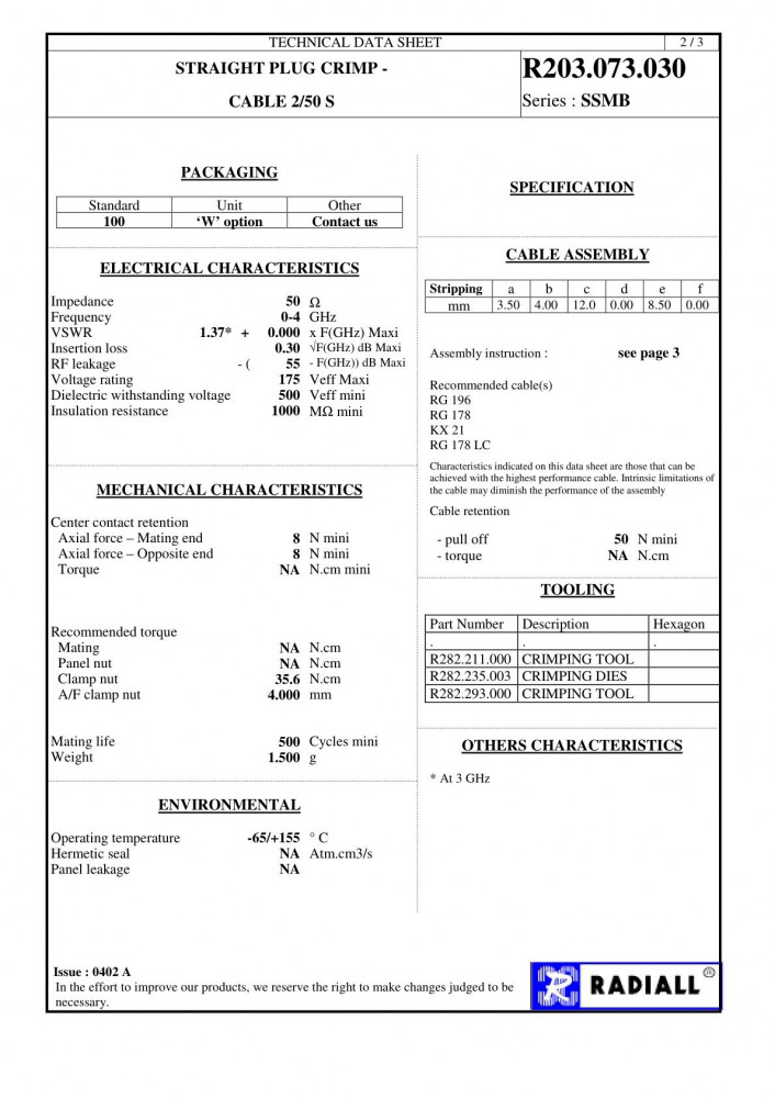 R203073030 technical document page 2