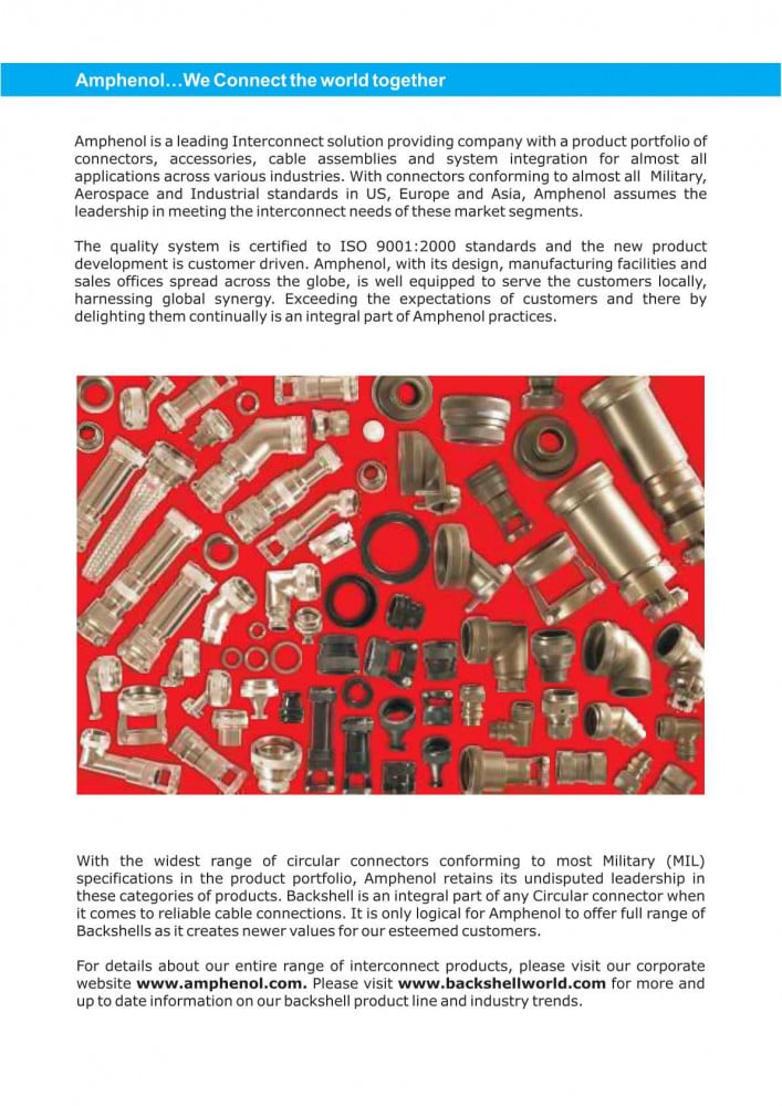 Amphenol backshell catalog page 2