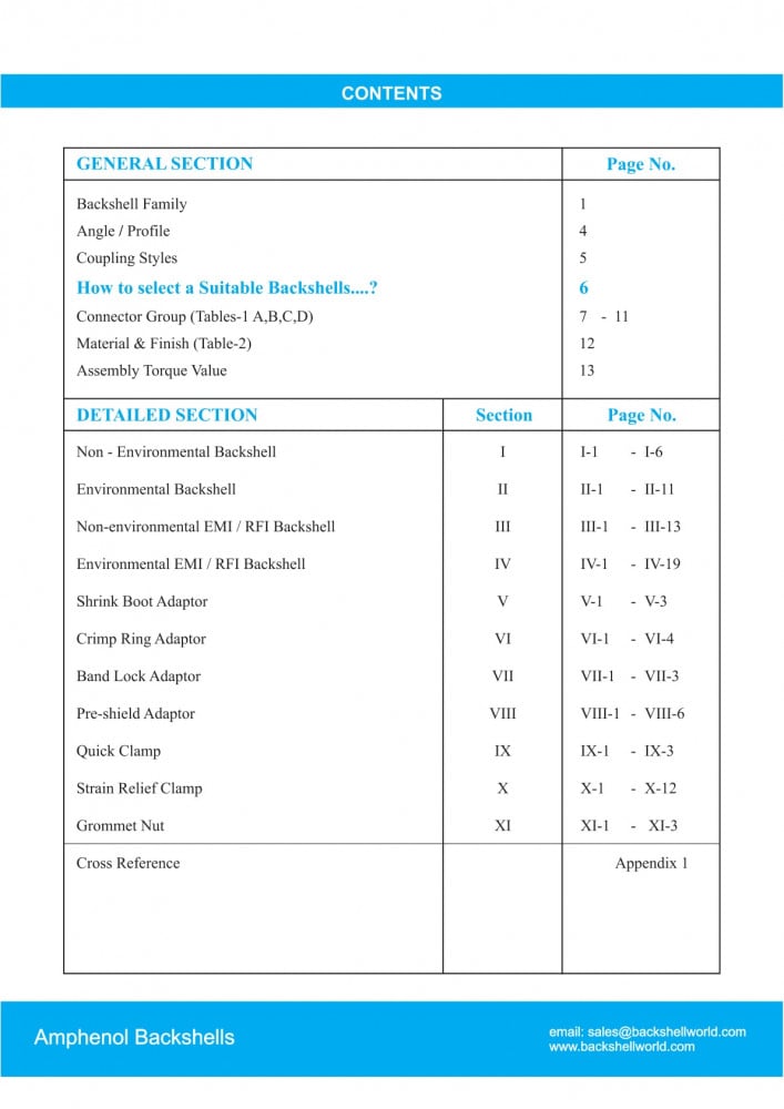 Amphenol backshell catalog page 4