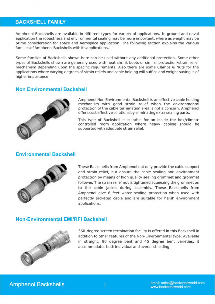 Amphenol backshell catalog page 5