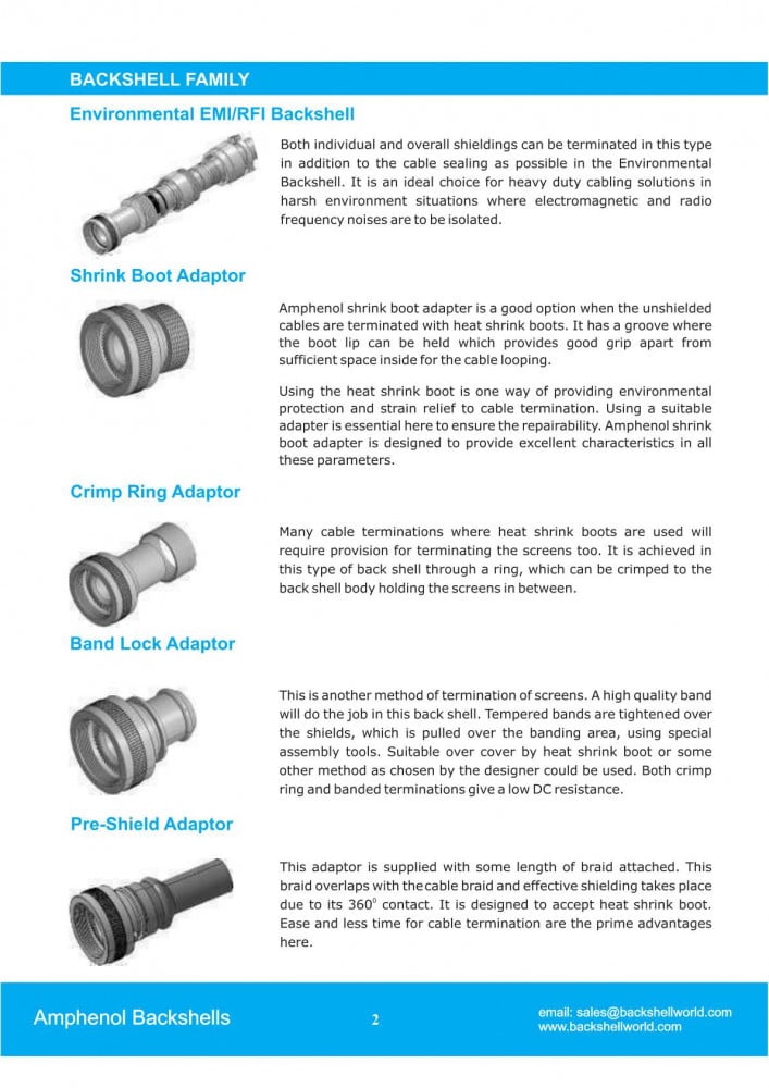Amphenol backshell catalog page 6