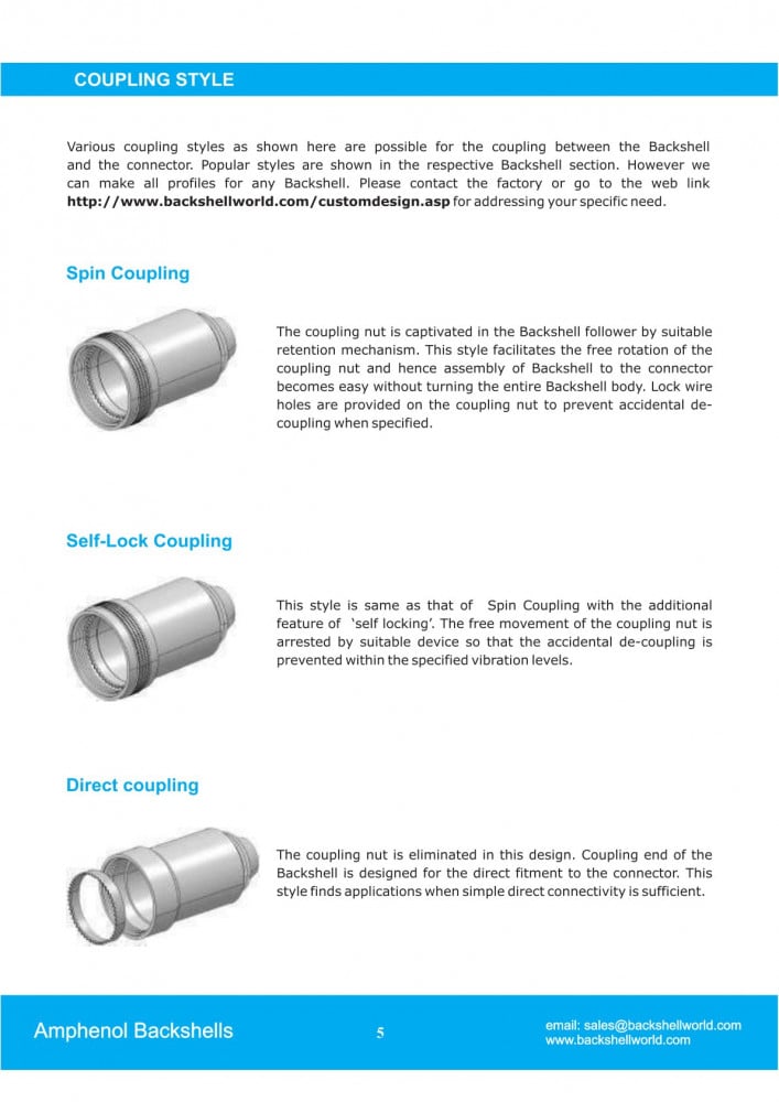 Amphenol backshell catalog page 9
