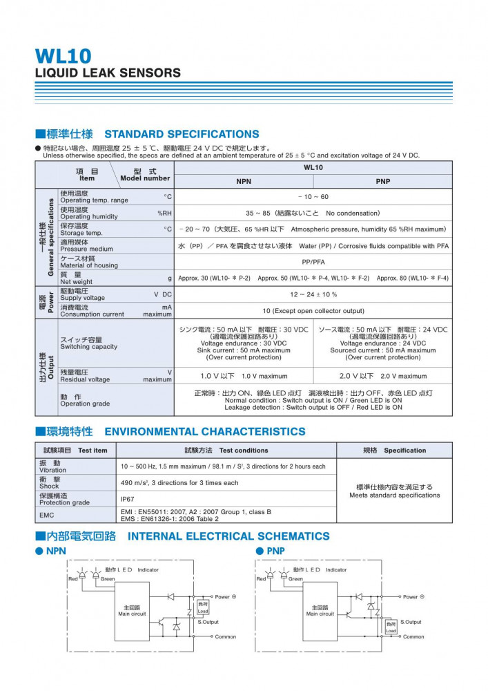Nidec WL10 series technical document page 2