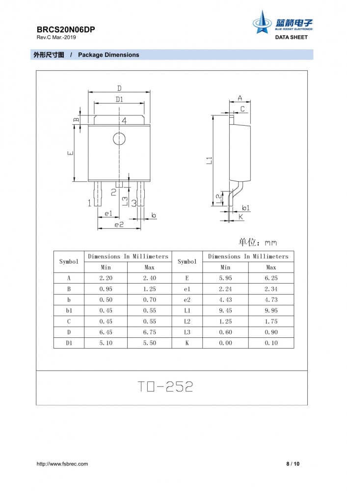 BRCS20N06DP datasheet page 8
