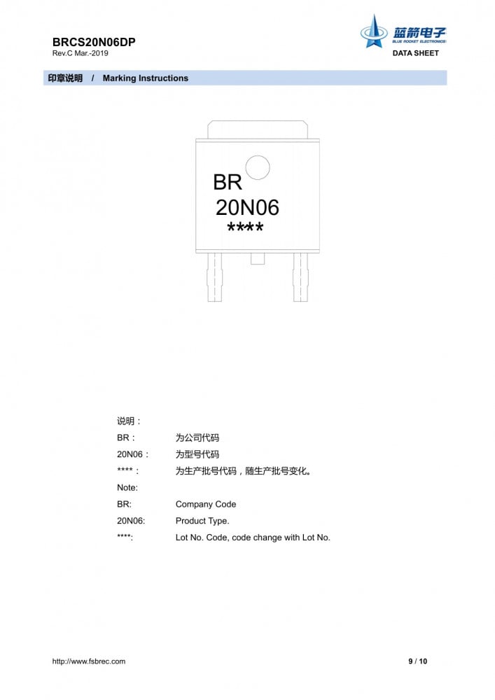 BRCS20N06DP datasheet page 9