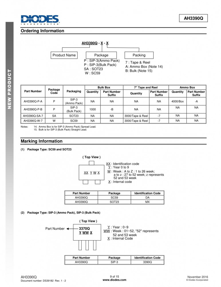 AH3390Q datasheet page 9