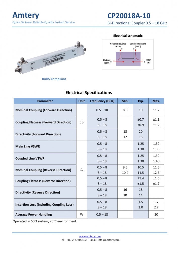 CP20018A-10 product documentation page 1