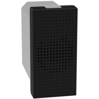 Light Now - Bell 230V dark - 230V AC operation - 80dB loudness - Flush-mounted IP20 black plastic housing for sale