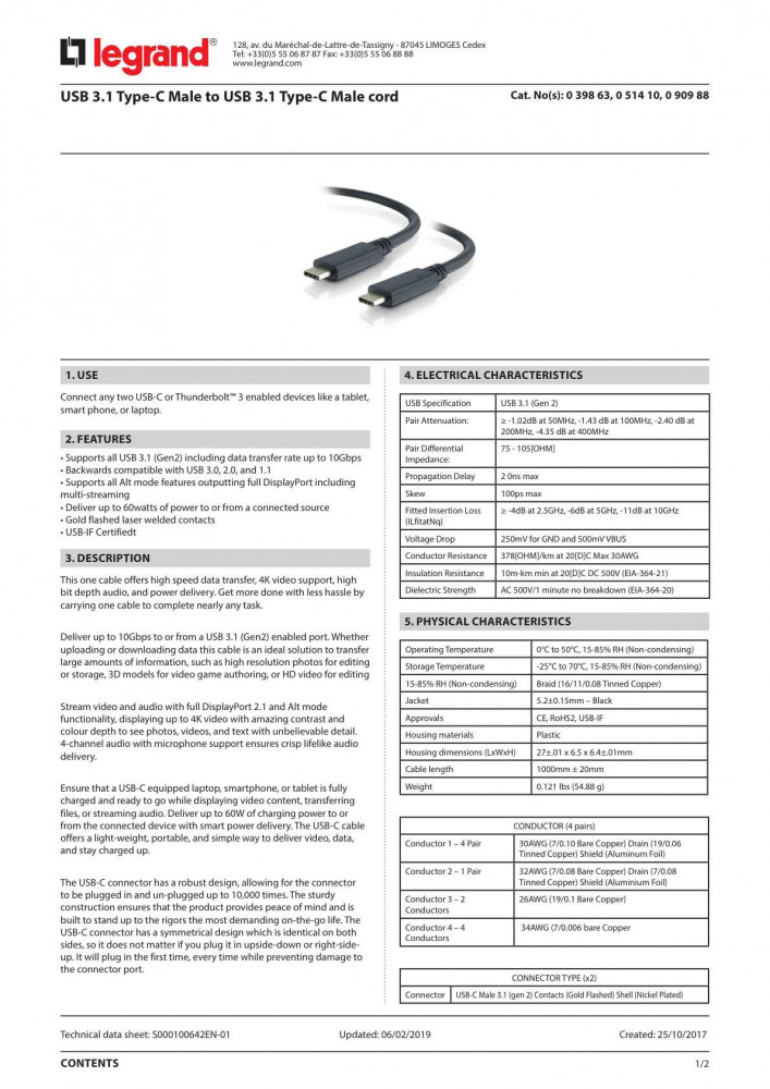 Legrand product document image 1