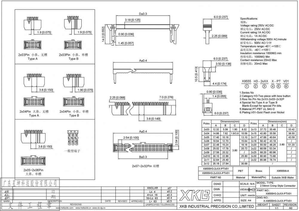 X9555H3-2x03C-PTV01 technical document preview