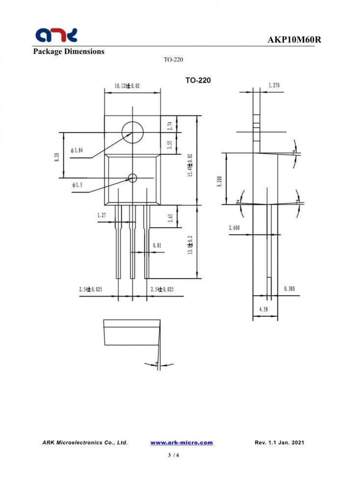 AKP10M60R datasheet page 3