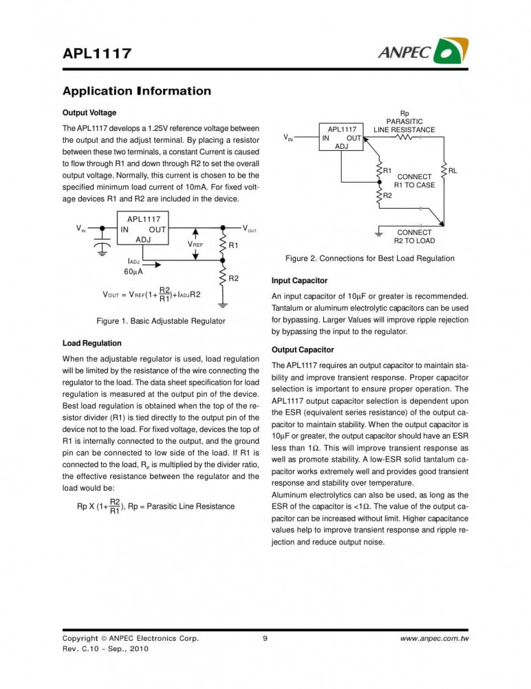 APL1117 datasheet page 9