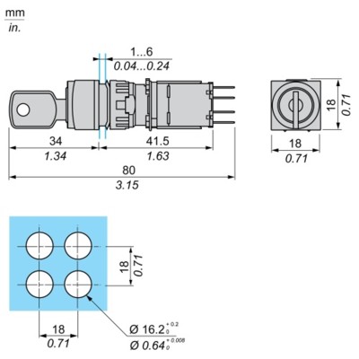 Schneider XB6CGC5B Selector Switch for sale