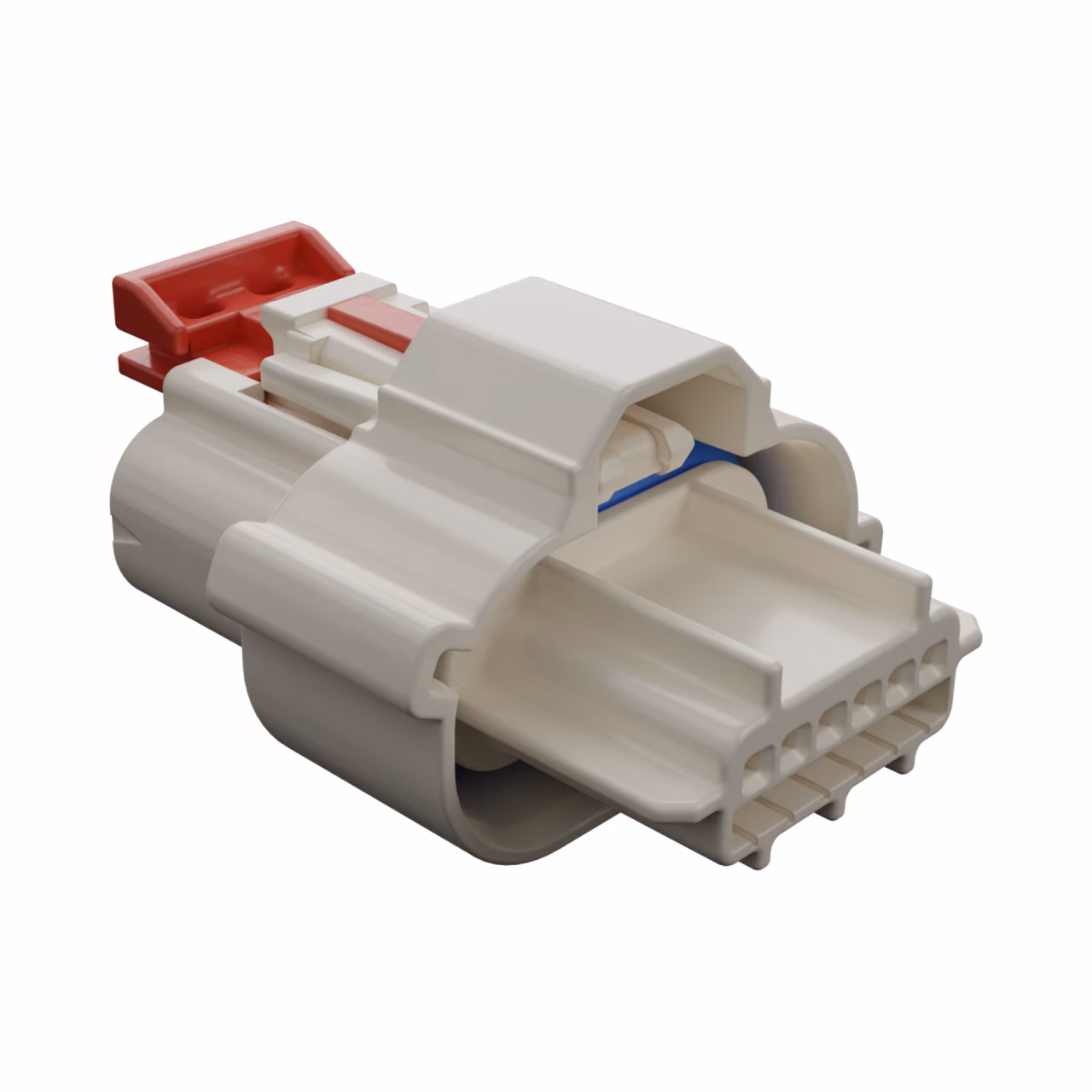 Squba Sealed Receptacle Assembly with CPA, 1.80mm Pitch, Single Row, 8 Circuits, Green